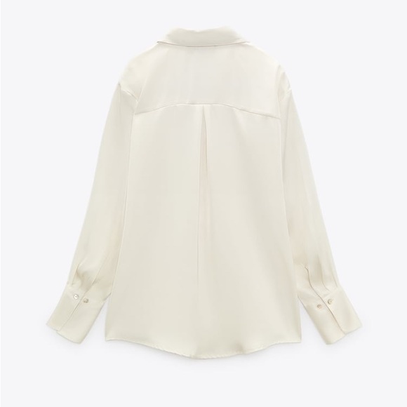 Zara | Tops | Zara Satin Effect Shirt | Poshmark